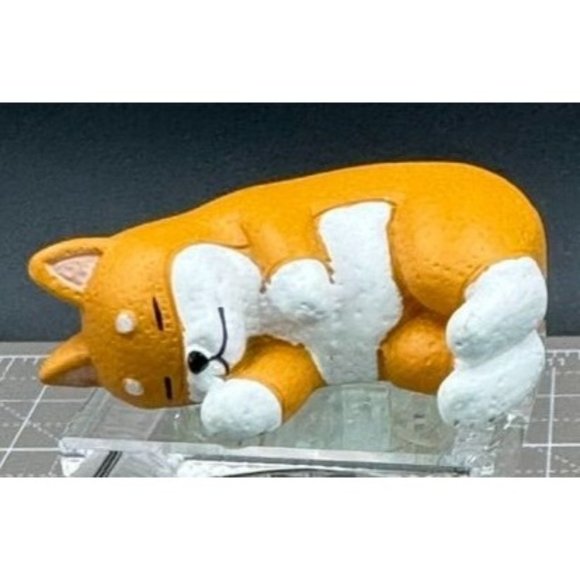 Original sticker | Other | Shiba Inu Lying Orange Resin Figure Original ...